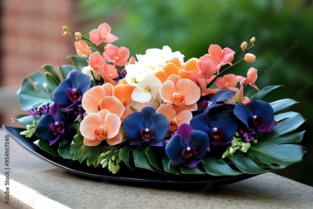 Orchids, in floral arrangements, focal points draw attention with their ...