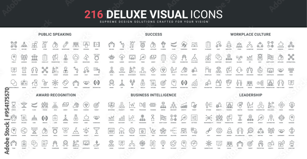 Vetor de Business intelligence, workplace and corporate culture ...