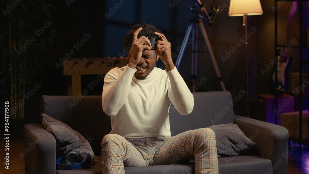 Upset BIPOC gamer raging after losing online competitive multiplayer ...