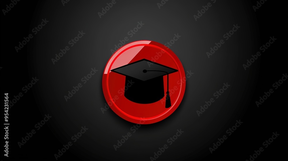 Educational Badge Logo, Featuring a Classic Design with Elements ...