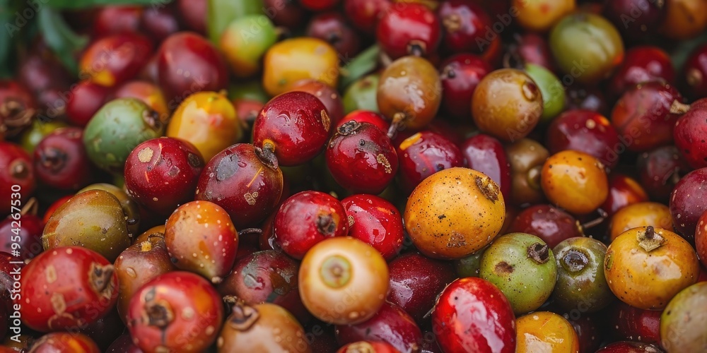 Heap of Ber or Bora fruits also known as Indian plum or jujube berries ...