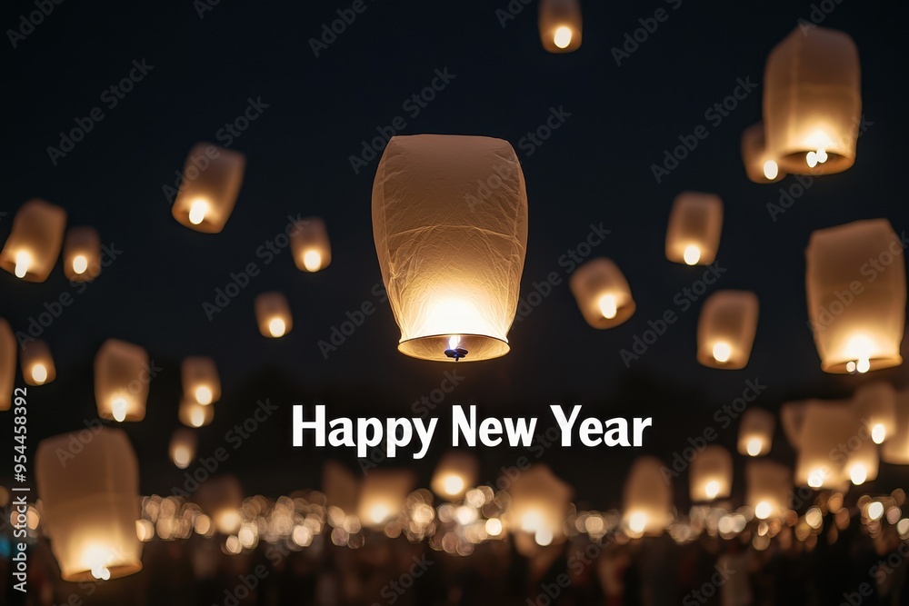 Lantern Festival Collage: Pictures of lanterns being released into the ...