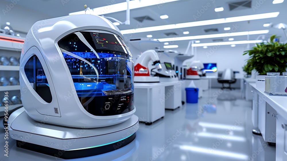 A hypermodern smart materials laboratory, at the forefront of ...