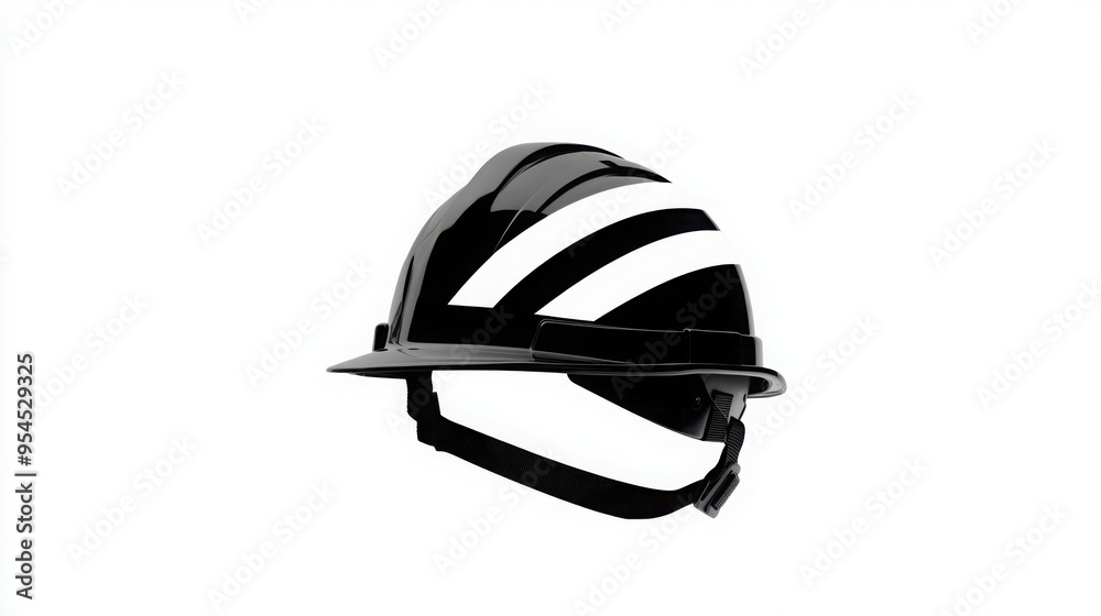 Minimalist safety helmet design with simple lines and a solid color ...