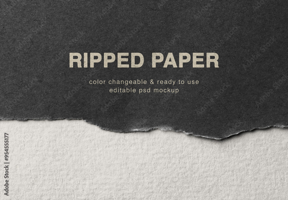 Ripped Paper Mockup Stock Template | Adobe Stock