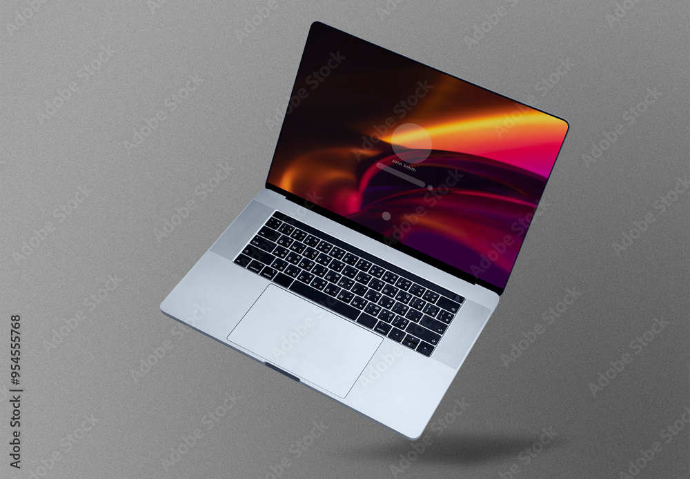 Screen Laptop Mockup Stock Template | Adobe Stock