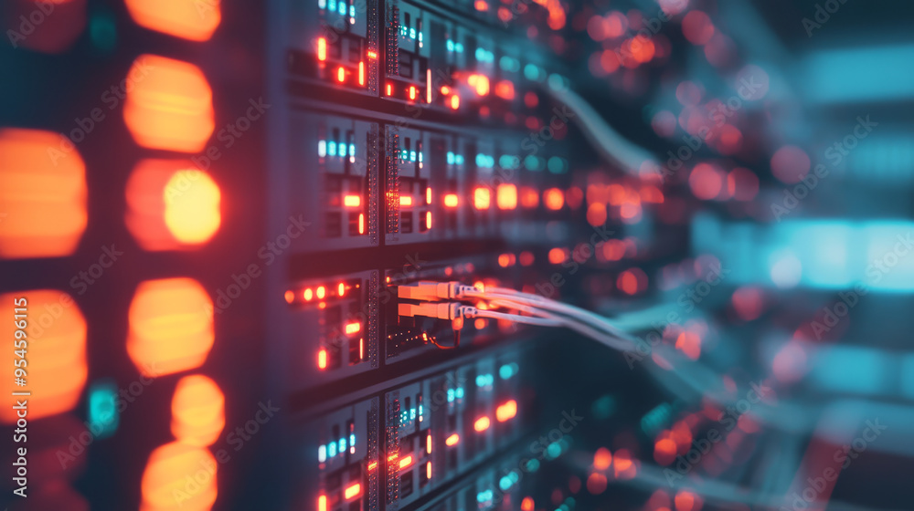 A storage server backup for database computers in an open rack at a ...