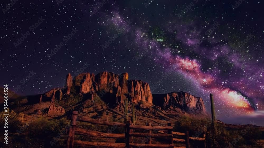 Capture the awe-inspiring beauty of the Arizona night sky as the Milky ...