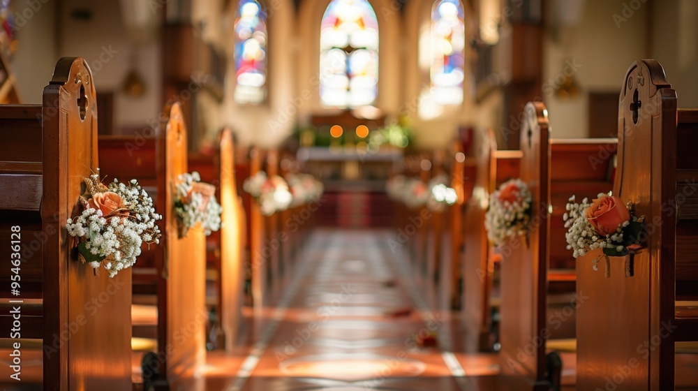Religious Ceremony: A reverent gathering in a church or temple to mark ...