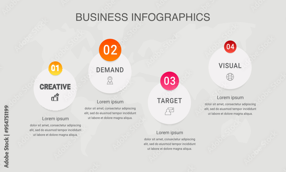 Business infographics to visually represent data and information. Can ...