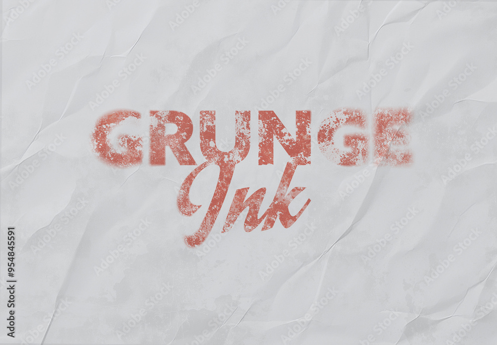 Text Effect Bad Ink with Generative AI Stock Template | Adobe Stock