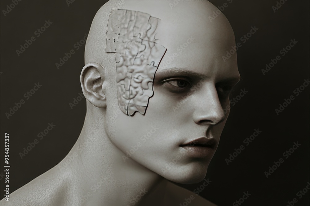 Behavioral neuroscience Reward system activation Sculpture of a human ...