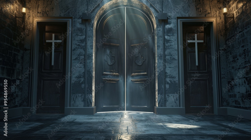 Condemnation: A Symbolic 3D Illustration of Choosing Between Worshipful ...