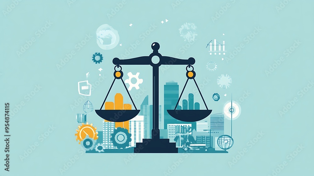 Balancing Business Growth with Sustainability: A Visual Guide Stock ...