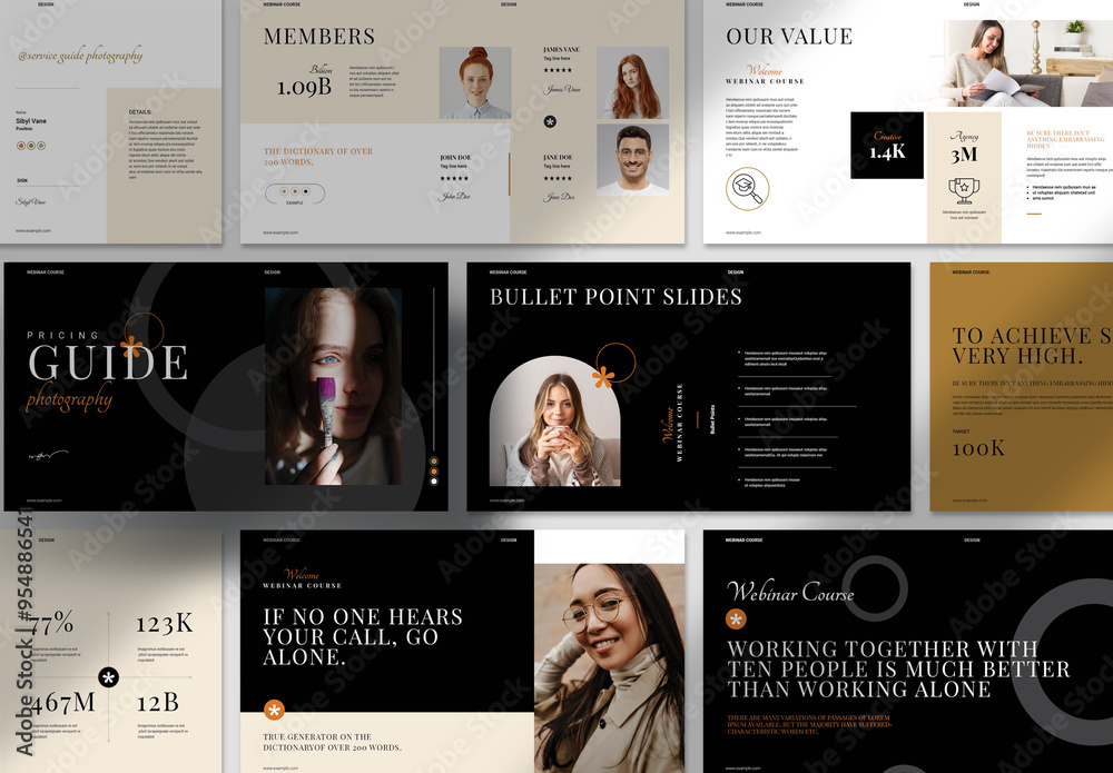 Pricing Guide Presentation Layout Stock Template | Adobe Stock