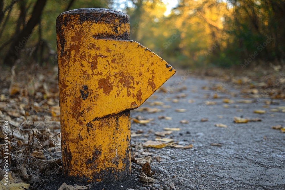 Yellow Arrow Trail Marker: Guide to Hiking Paths, Walking Routes, and ...