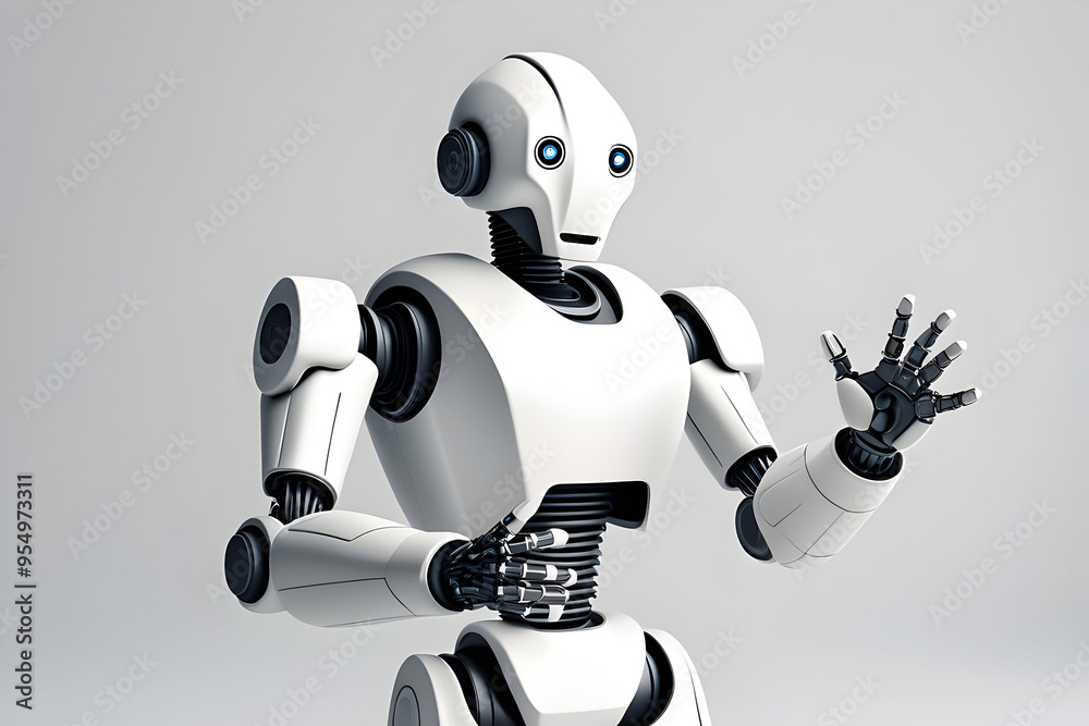 Cute & Smart 3D AI robot explaining things , Artificial intelligence ...