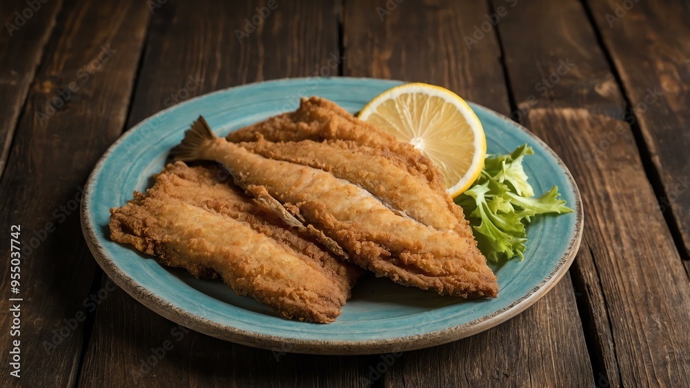 regional american dishes fried catfish southern isolated on an ...