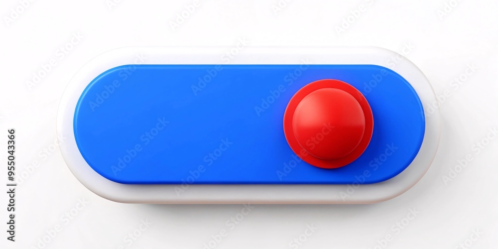 3D UI Button - Confirm, Approved, Ticked. A minimalist 3D rendering of ...