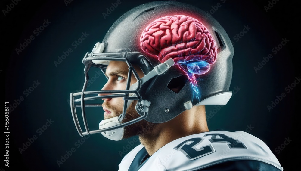Explore the intersection of sports and neuroscience with this striking ...