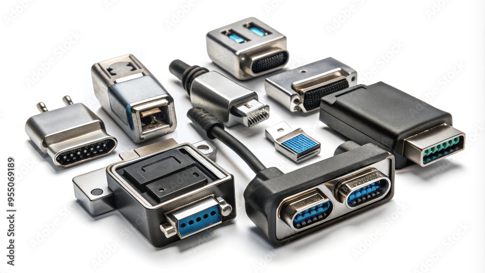 A Variety Of Connectors And Ports Compatible With Universal Serial Bus ...