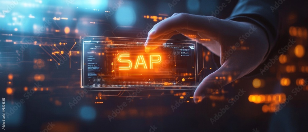 Holographic SAP Projection with Futuristic Digital Interface and Data ...