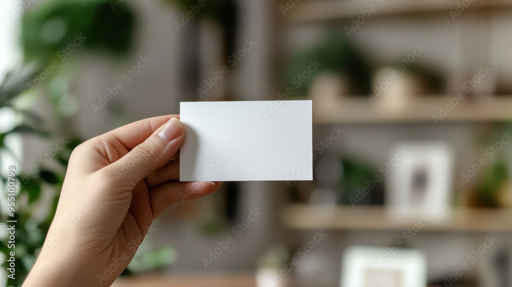 Double-sided business card, A professional setup showcasing a hand ...