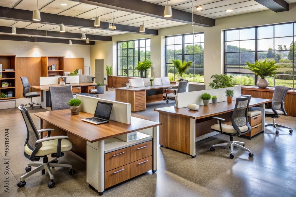 Office Furniture Showroom Display In Vacaville, California With Modern ...