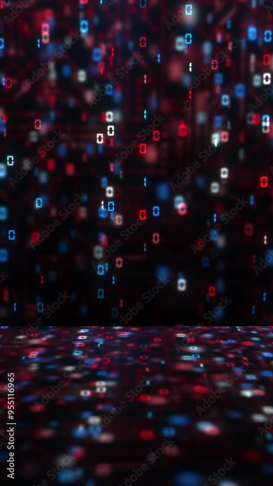 Binary Code Vertical Live Wallpaper - Futuristic Matrix Animation for ...