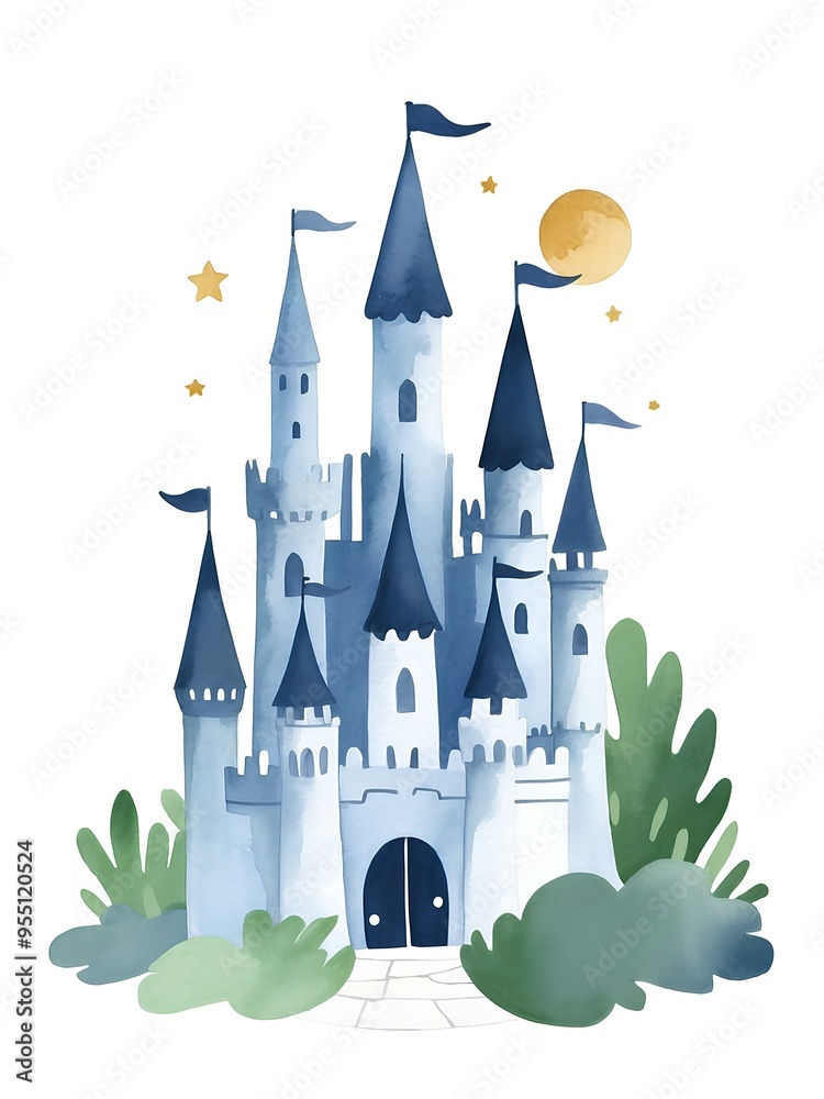 Magical Princess Fairytale Castle, Magical Kingdom Castle, cute Castle ...