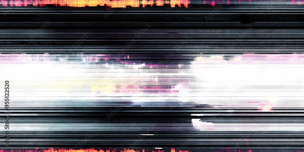 Seamless broken printer streaky faded lines black ink toner transparent ...