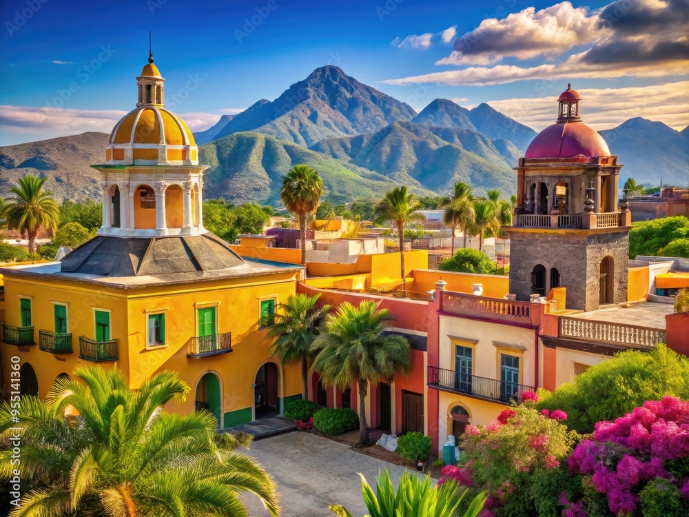Vibrant colorful colonial architecture lines the cobblestone streets of ...
