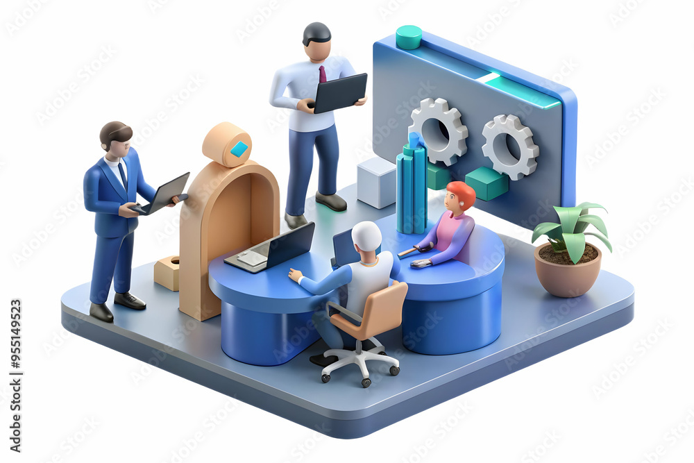 3D AI-Powered HR Policy Development Concept: A Candid Capture of HR ...