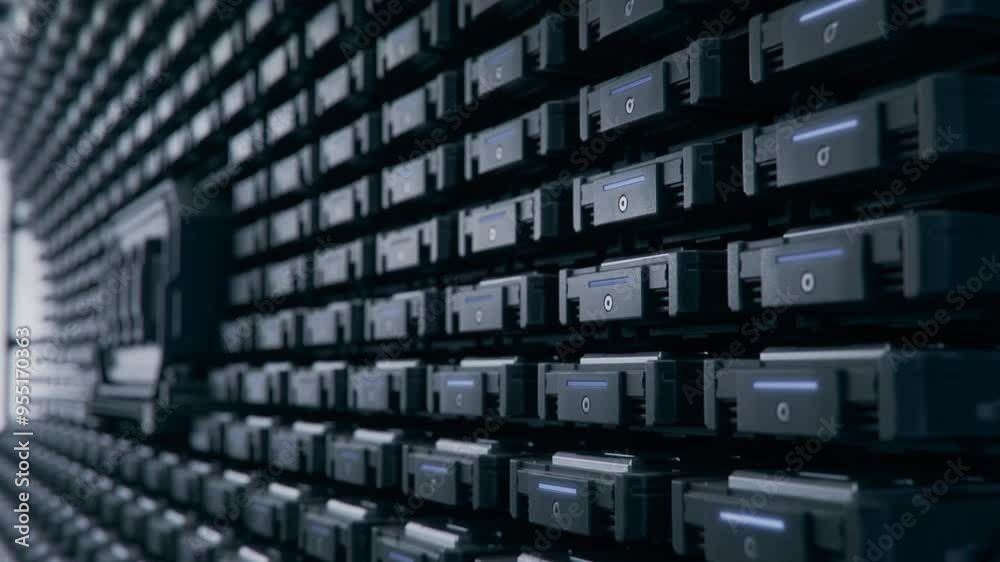 Rows of Blinking Black Drives Containing Training Data and Datasets for ... Rows of Blinking Black Drives Containing Training Data and Datasets for ...