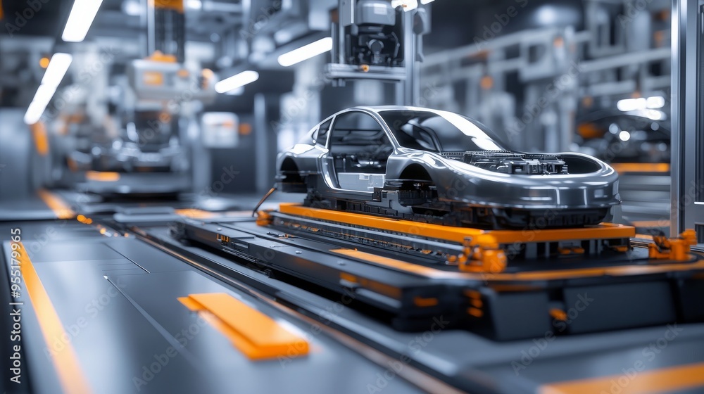 The Advanced Automated Smart Factory features an EV production line ...
