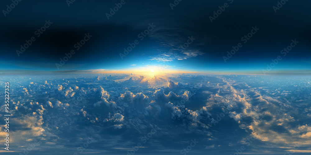 Above the clouds 8K v6 360 degree, equirectangular projection ...