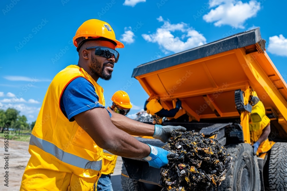 Garbage and public health safety are captured in a realistic photo of a ...