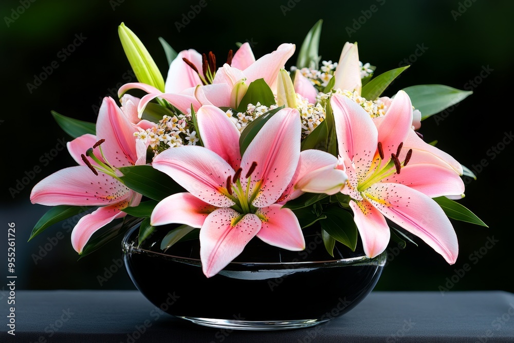 Lilies, in floral arrangements, focal points draw the eye and add ...