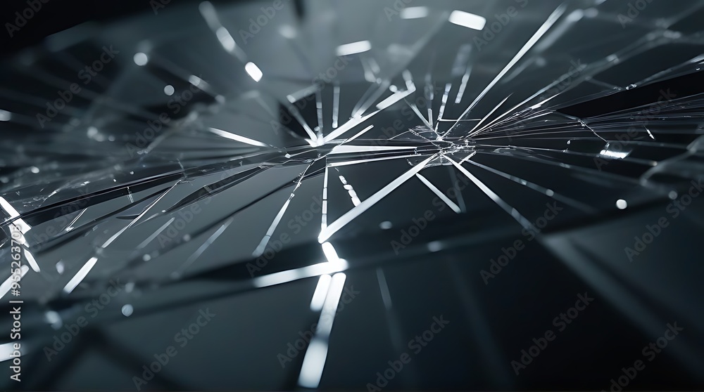 shattered laminated glass texture representing thriller action suspense ...