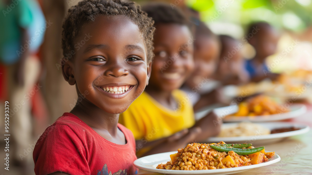 Photograph of children from different backgrounds happily enjoying ...