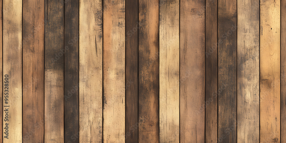 Seamless rustic oak or redwood planks background texture. Tileable ...
