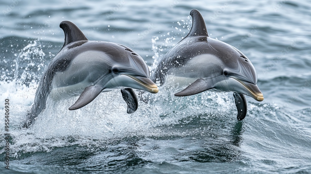 Dolphins, marine mammals renowned for their intelligence, exhibit ...