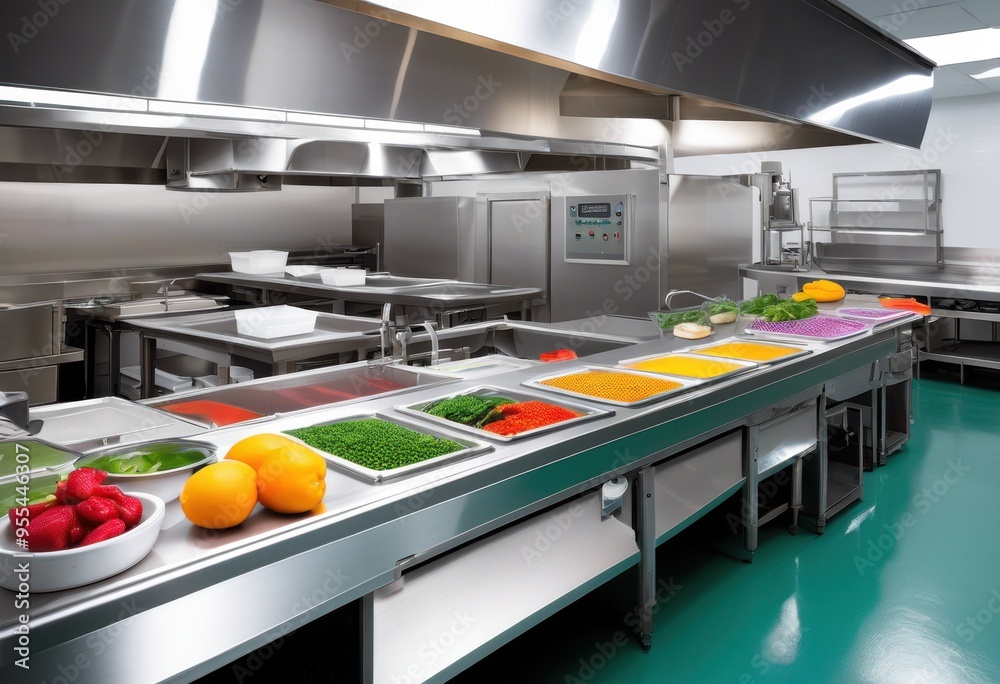 vibrant food safety inspection equipment displayed pristine surface ...