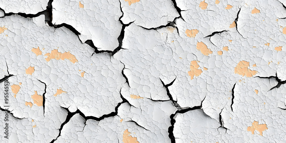 Seamless cracked peeling paint background texture. Tileable transparent ...