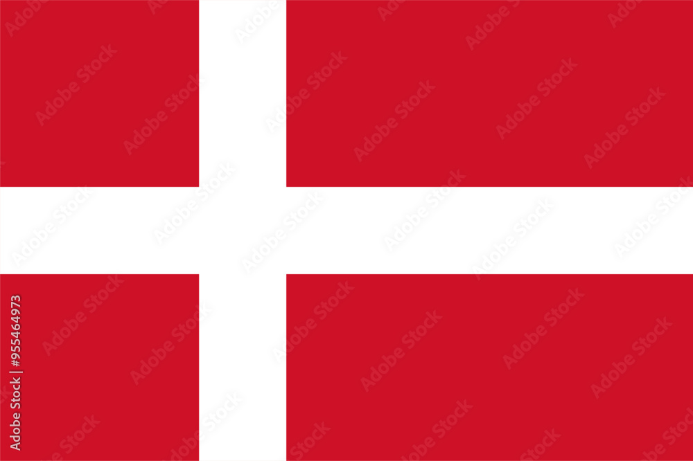 Denmark flag vector. A symbol of national pride and heritage. Ideal for ...