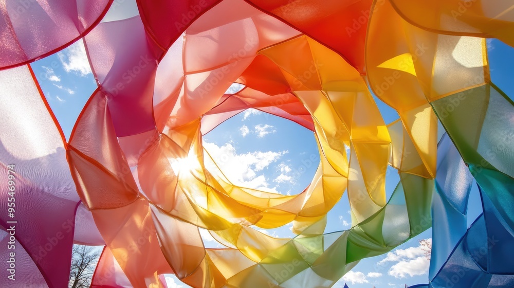 Artistic installation at an LGBTQ festival, featuring interactive ...