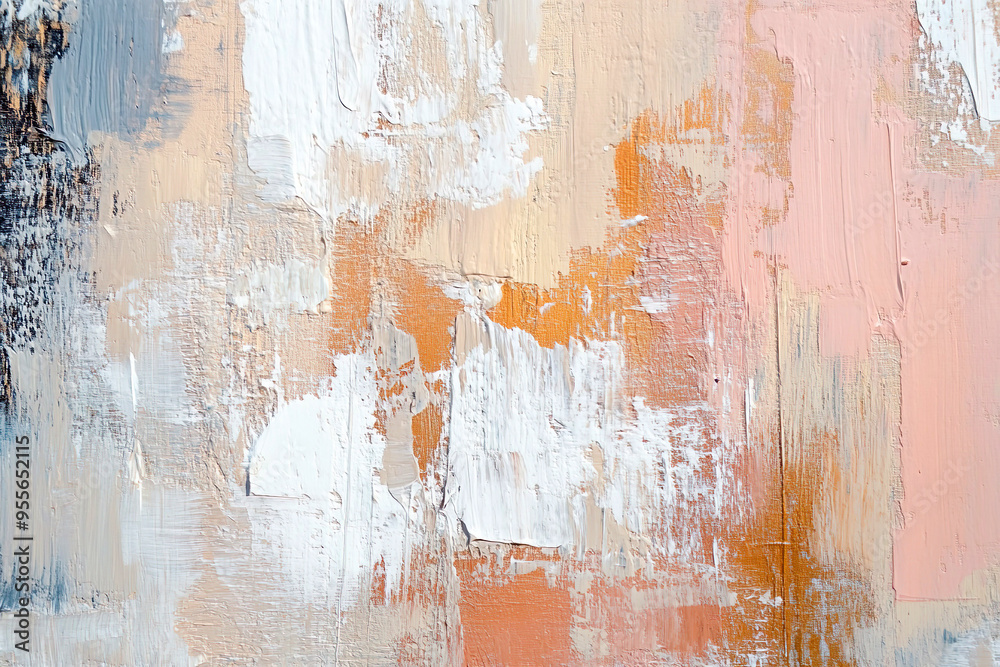 Artwork showcases a blend of warm and cool colors interacting ...