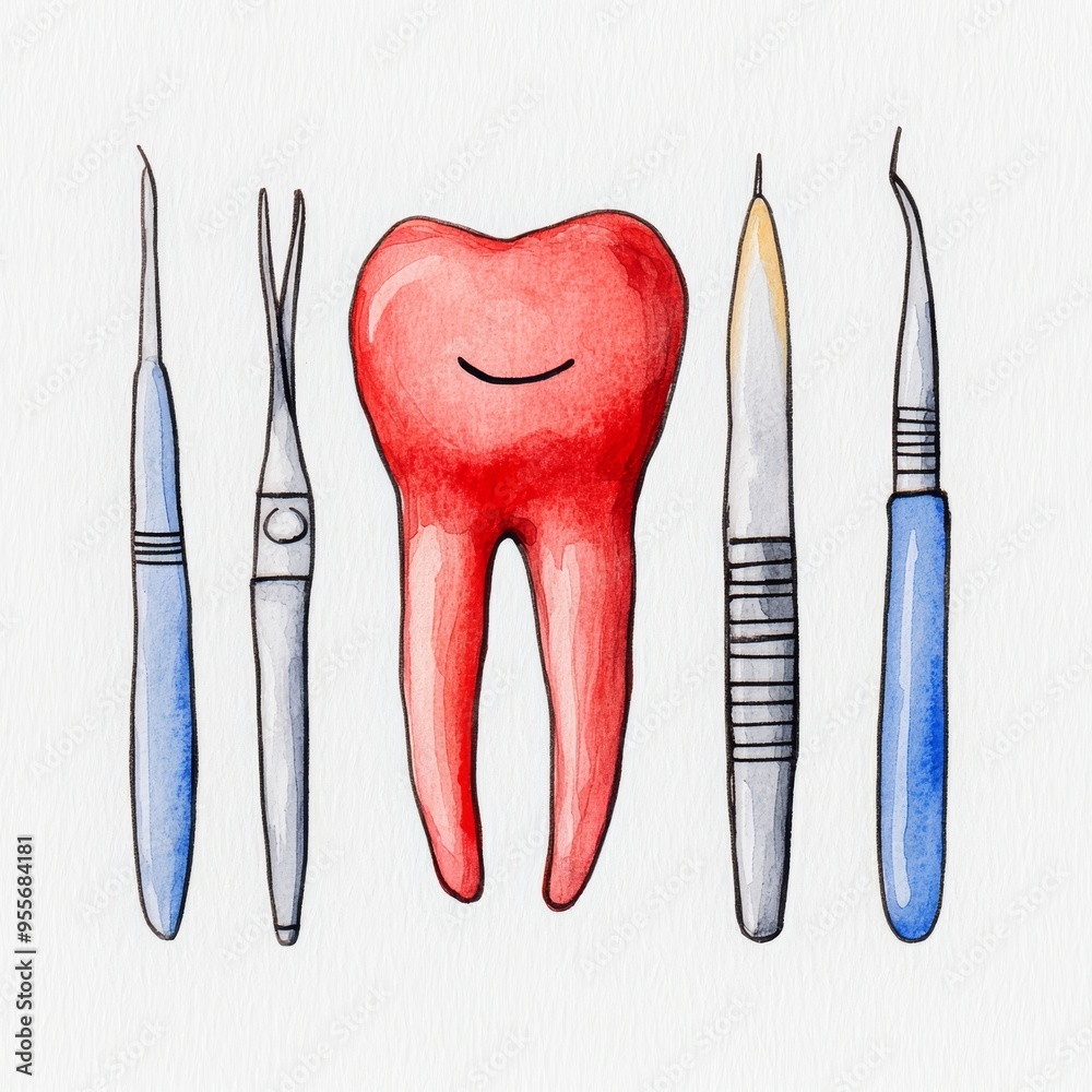 Watercolor paper texture sticker design pastel colors simple lines ...