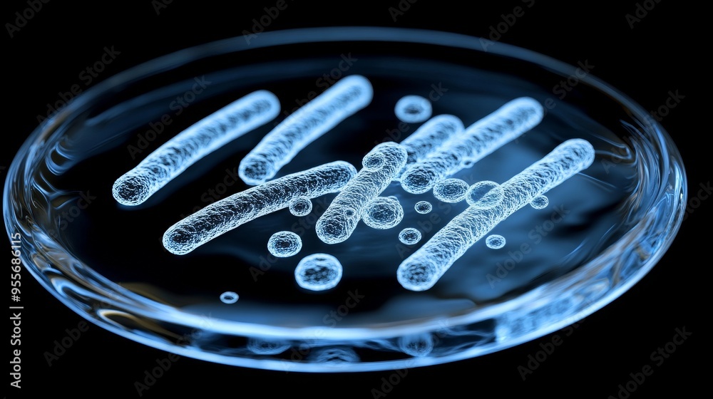 Microscopic view of Legionella pneumophila bacteria, highlighting their ...