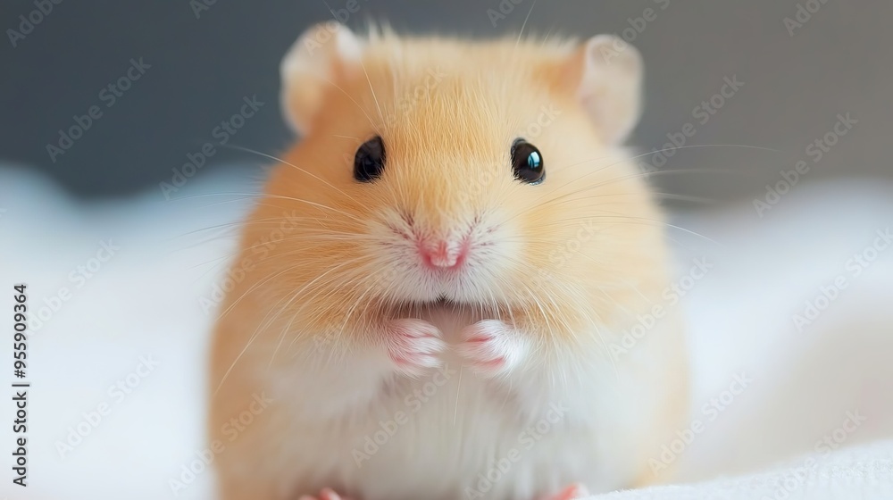 Cute and Funny Full-Body Hamster Illustration. This Adorable Character ...